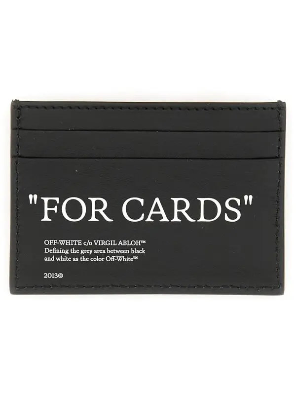 Off-White Portacarte Quote - Black