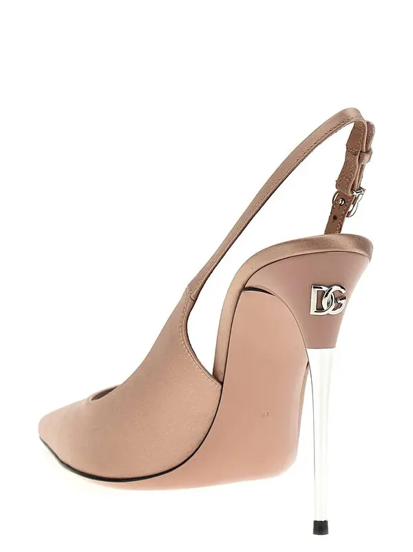 Dolce & Gabbana Satin Slingback Pumps