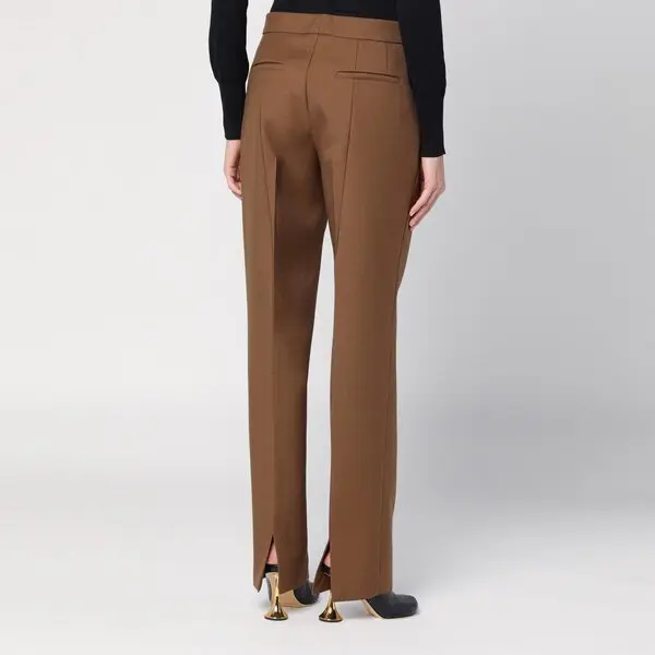 JIL SANDER Wool Trousers - Brown