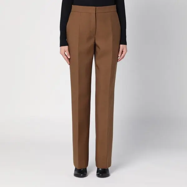 JIL SANDER Wool Trousers - Brown
