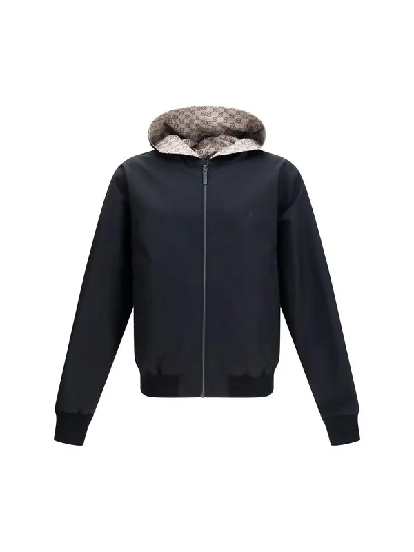 Gucci Reversible Zip Jacket In Cotton