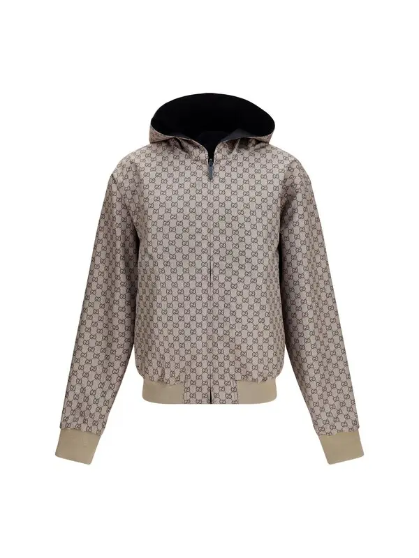 Gucci Reversible Zip Jacket In Cotton