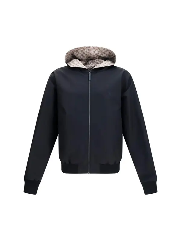Gucci Reversible Zip Cotton Jacket - Black