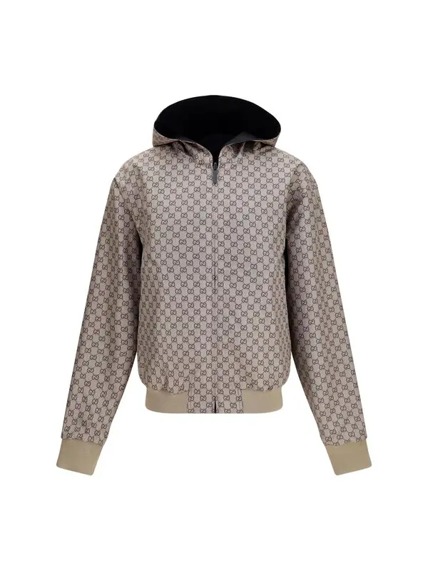 Gucci Reversible Zip Cotton Jacket - Black