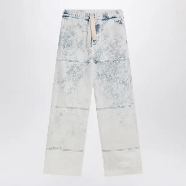 Dries Van Noten Light Jeans With Drawstring - Blue