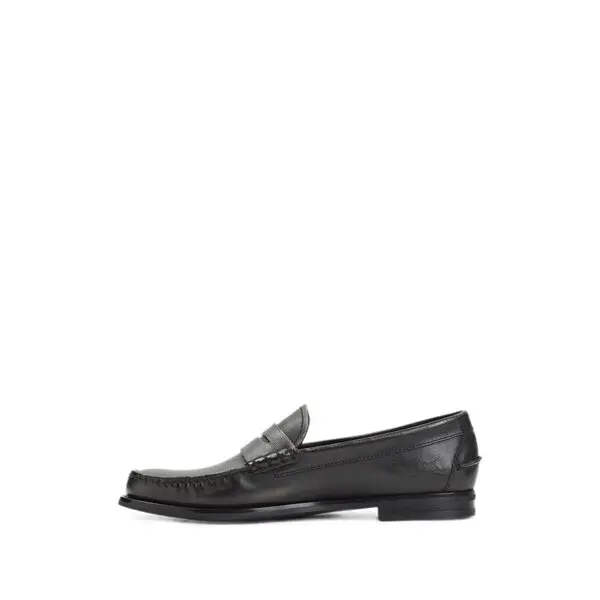 Prada Antiqued Leather Loafers