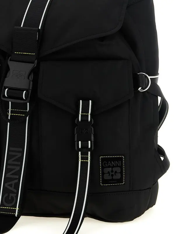 GANNI Re-tech Backpack - Black