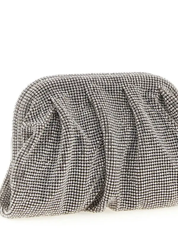 Benedetta Bruzziches Crystal-embellished Clutch - Silver