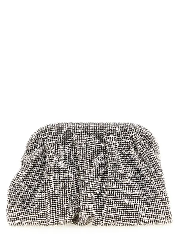 Benedetta Bruzziches Crystal-embellished Clutch - Silver