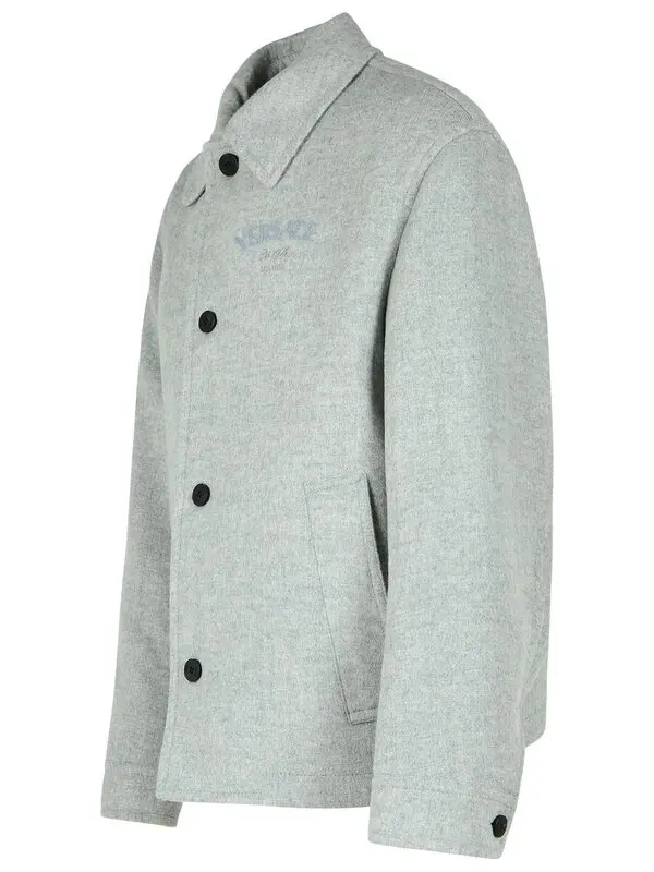 Versace Grey Wool Jacket