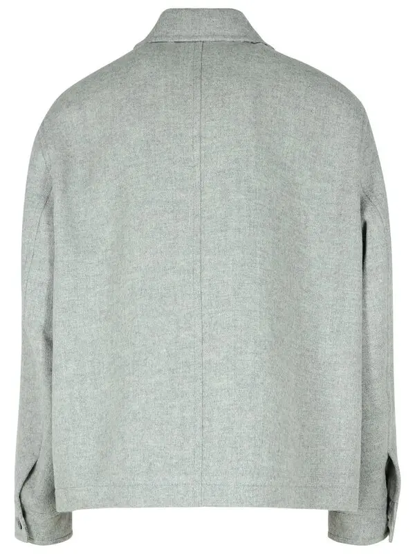 Versace Grey Wool Jacket