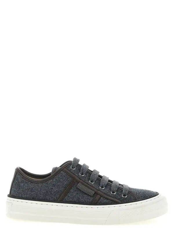 Brunello Cucinelli Shiny Tab' Sneakers