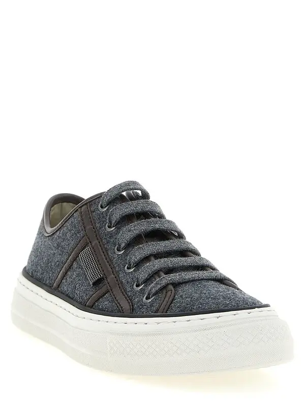 Brunello Cucinelli Shiny Tab' Sneakers