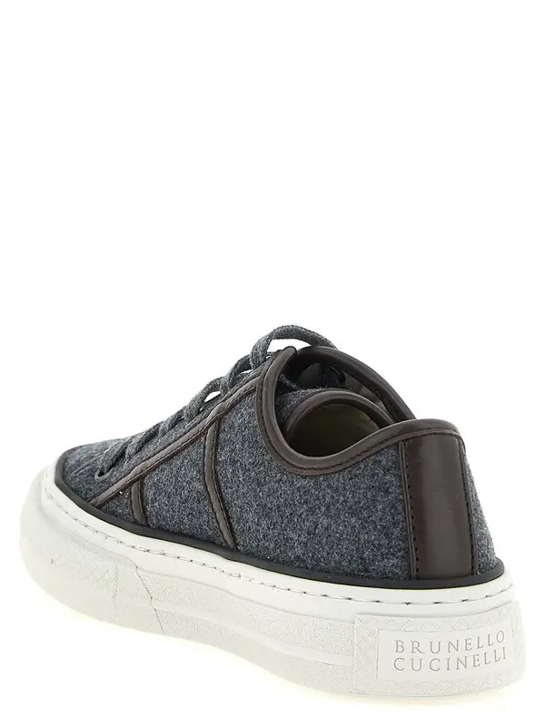 Brunello Cucinelli Shiny Tab' Sneakers