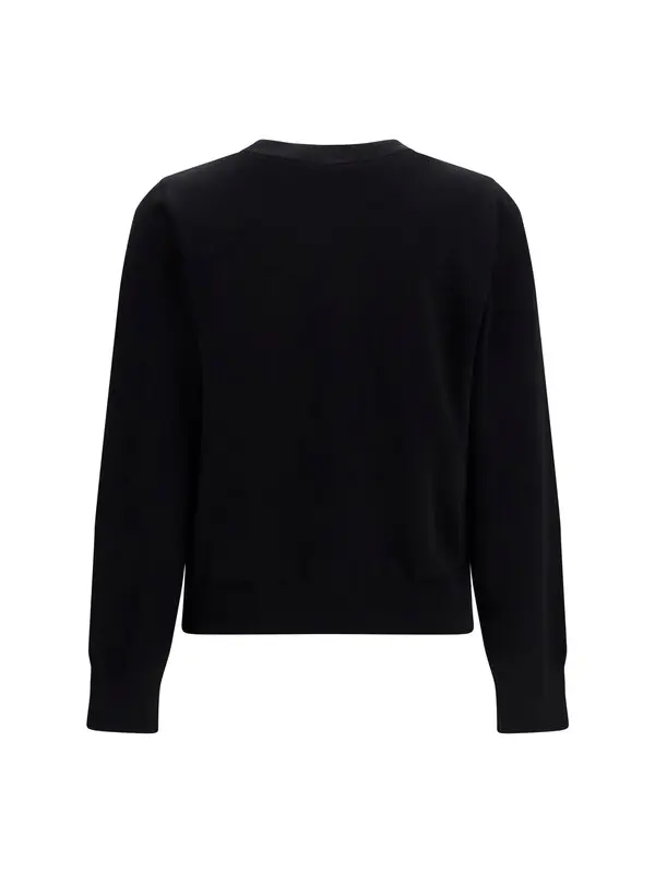 GANNI Graphic Banana Print Pullover Sweater - Black