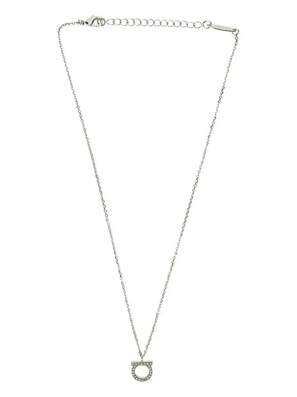 FERRAGAMO Gancini Crystal Necklace