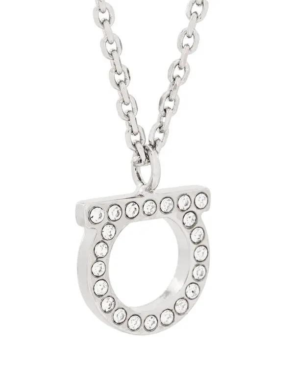 FERRAGAMO Gancini Crystal Necklace