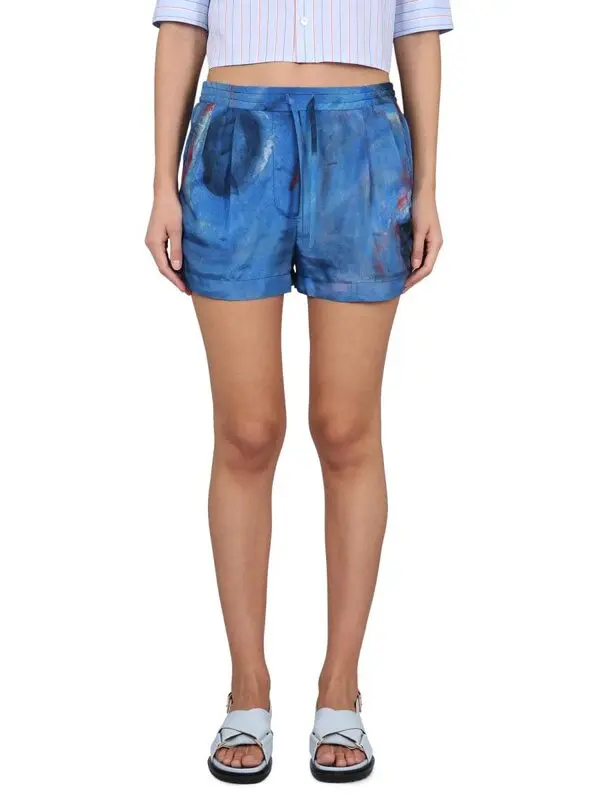 Marni Silk Short Shorts