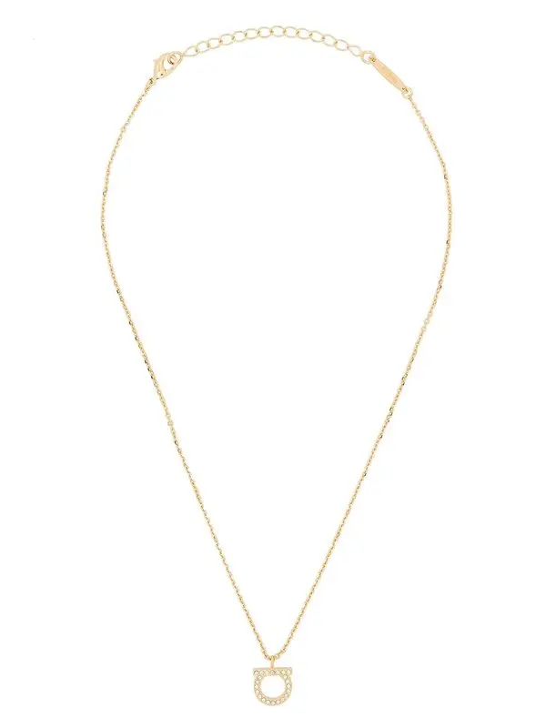 FERRAGAMO Gancini Crystal Necklace