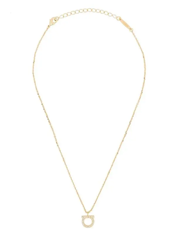 FERRAGAMO Gancini Crystal Necklace - Multicolor