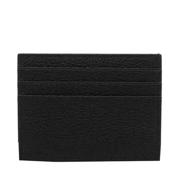 Thom Browne Logo Single Card Holder - Black