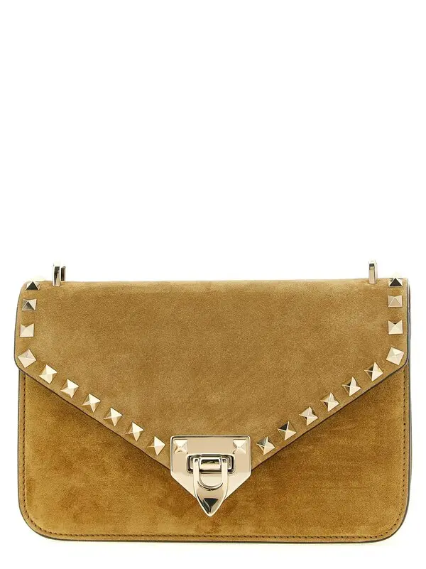 Valentino Garavani Rockstud' Small Shoulder Bag - Cream