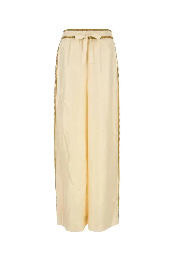 Zimmermann Twill Luna Wide-leg Pant - Yellow