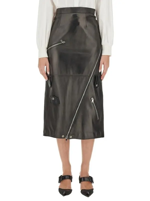 Alexander McQueen Midi Skirt - Black