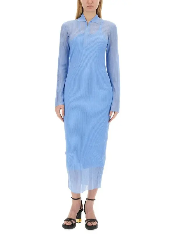 Fendi Silk Blend Knit Dress - Multicolor
