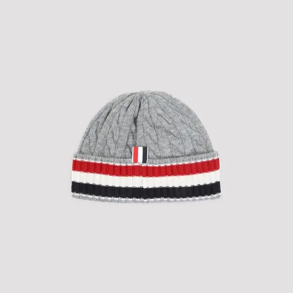 Thom Browne Cable-knit Beanie - Gray