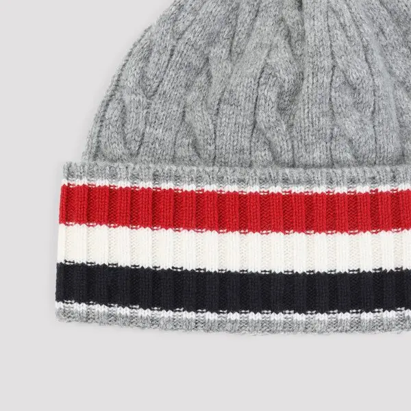 Thom Browne Cable-knit Beanie - Gray