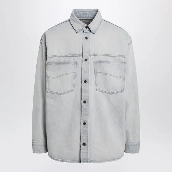 Balenciaga Light Cotton Denim Shirt - Blue