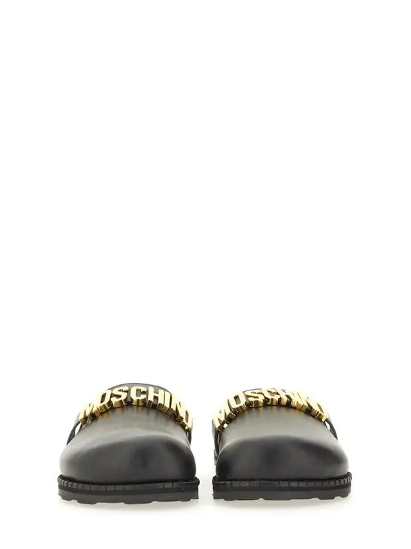 Moschino Sabot Logo Lettering