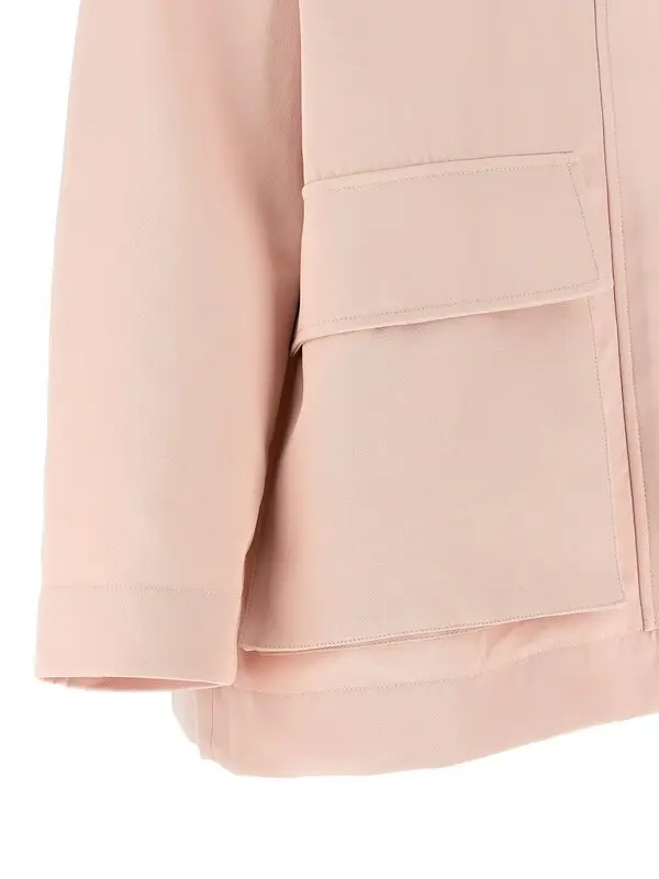 GANNI Twill Jacket - Pink