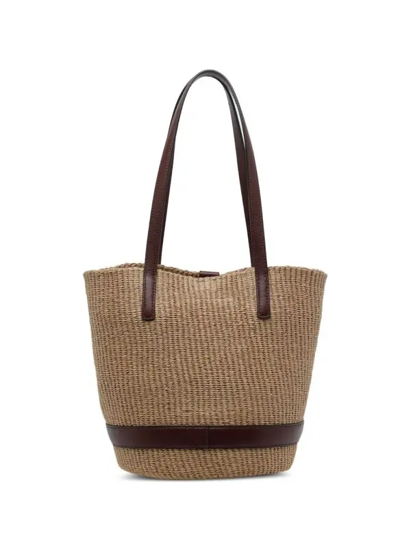 Chloé Charms Rafia Basket Bag