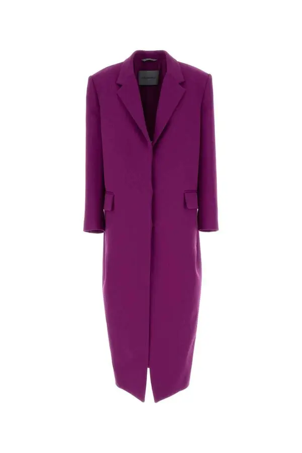 Balenciaga Gabardine Coat - Purple