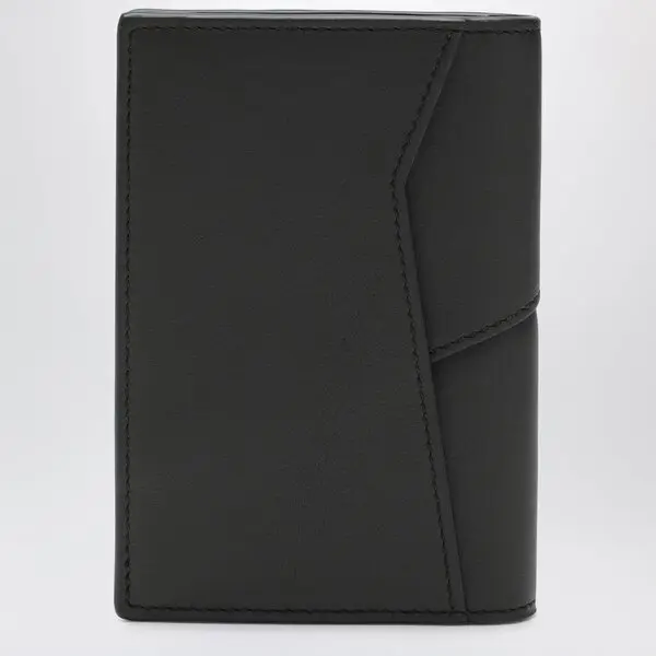 Loewe Dark Grey Leather Puzzle Bi-fold Cardholder - Gray