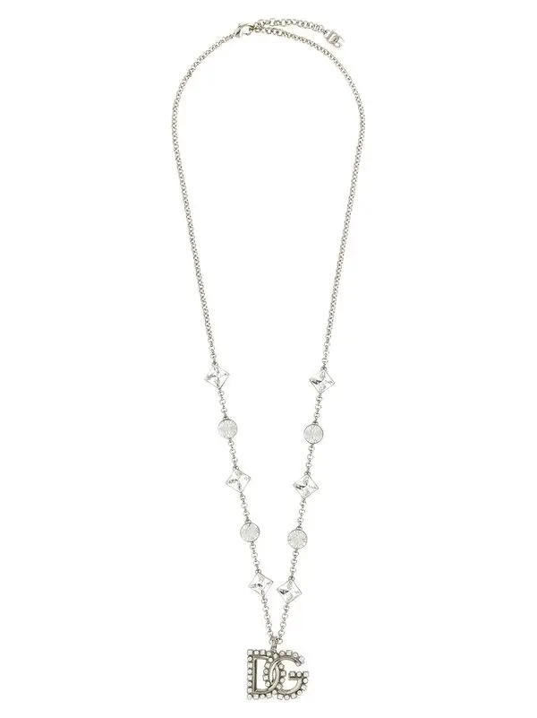 Dolce & Gabbana Dg Pendant Necklace - Silver
