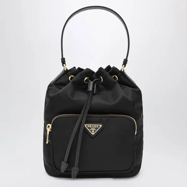 Prada Duet Re-nylon Bucket - Black