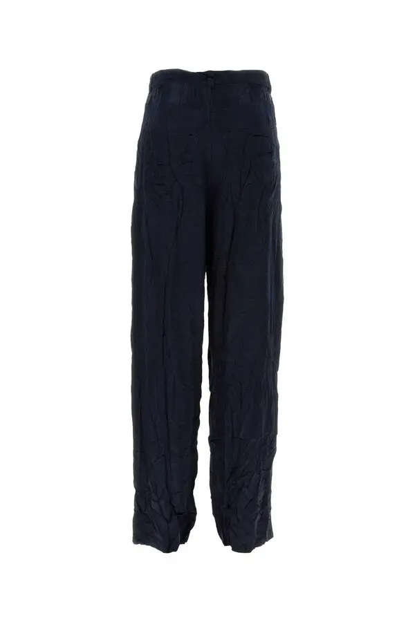 Balenciaga Dark Bue Satin 5 Pocket Pant