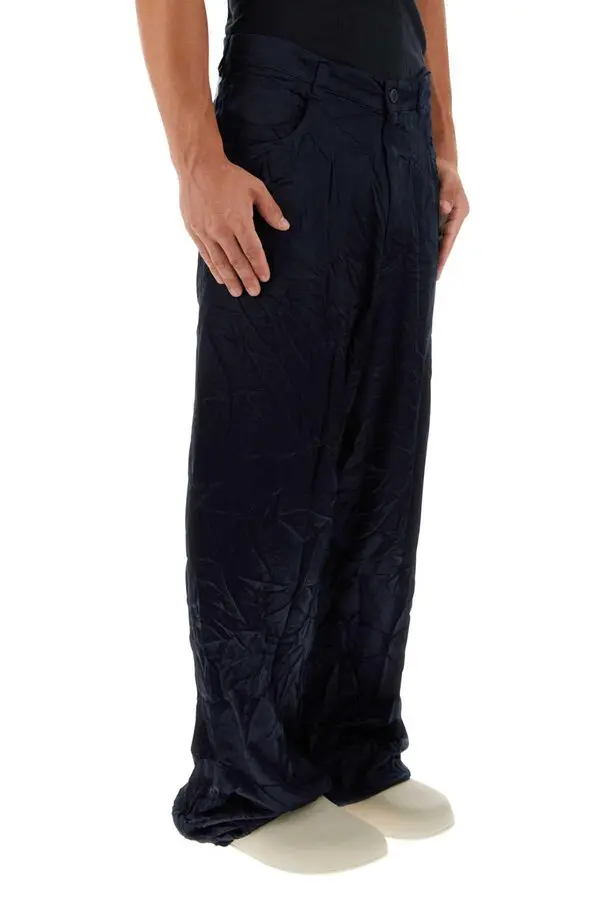 Balenciaga Dark Bue Satin 5 Pocket Pant