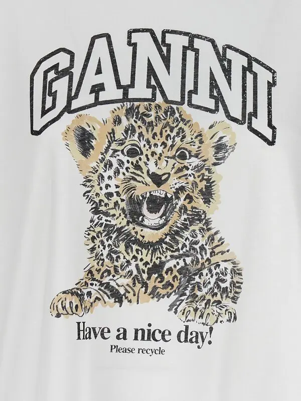 GANNI Leopard' T-shirt