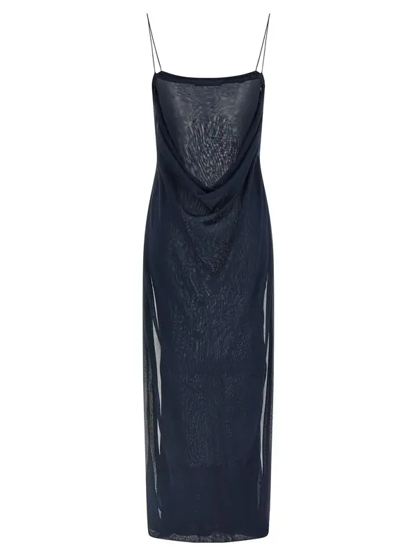 Jacquemus La Robe Maille Plumetis' Dress - Blue
