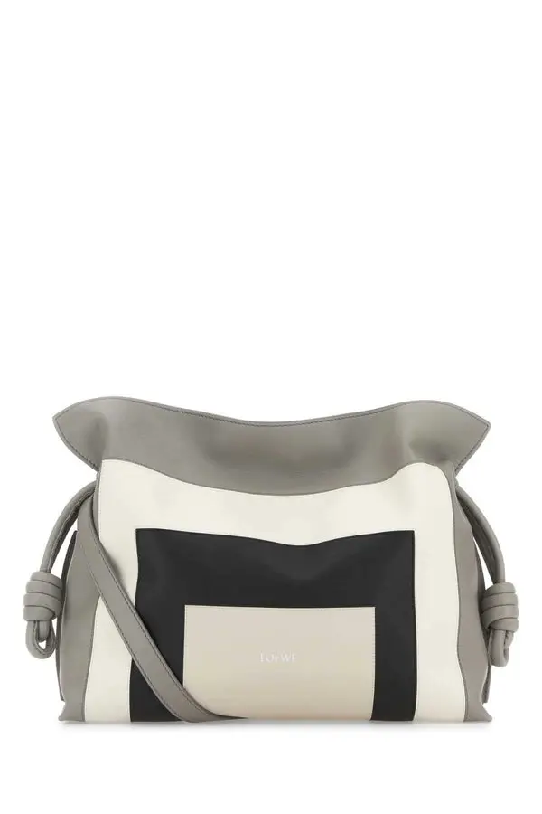 Loewe Nappa Leather X Josef And Anni Albers Medium Flamenco Clutch - Multicolor