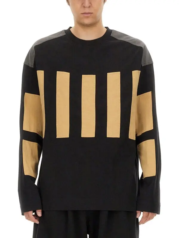 Dries Van Noten Paneled Cotton Sweatshirt