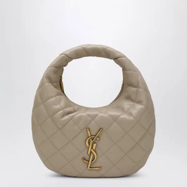 Saint Laurent Beige Icarino Bag In Quilted Nappa Leather - Cream