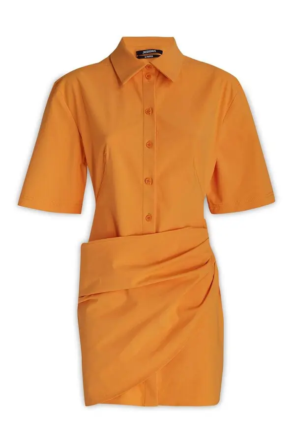 Jacquemus Short Sleeve Button Up Dress