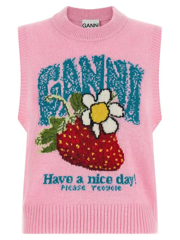 GANNI Strawberry' Vest