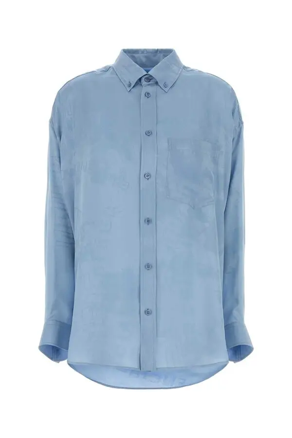 Balenciaga Light Silk Shirt - Blue