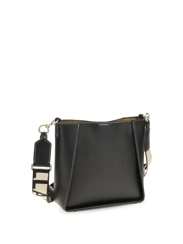 Stella McCartney Logo Shoulder Bag - Black
